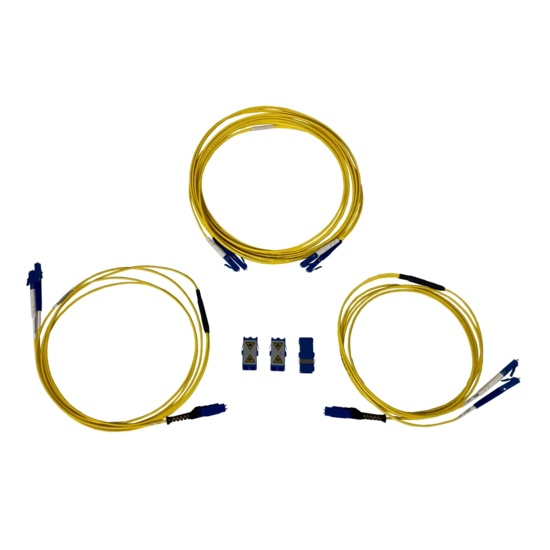 Three Jumper OS2 Reference Cable MDC Test Kit | Fiber Connectors and ...