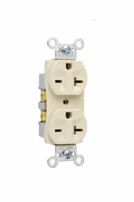 Commercial Spec Grade Receptacles Side Wire 20A 250V
